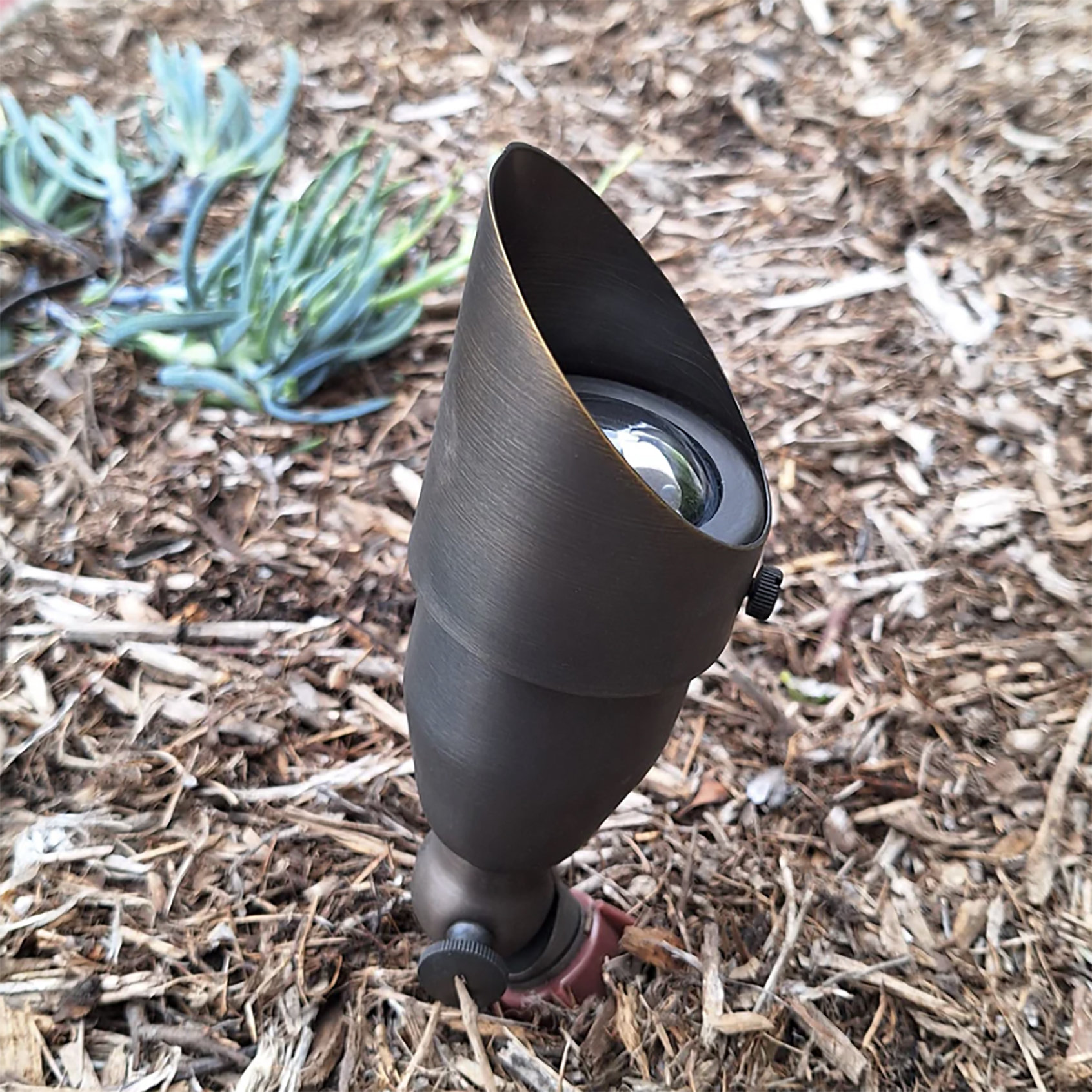 Cardon Lighting Outdoor Solid Cast Brass Led Spotlight For Low Voltage ...