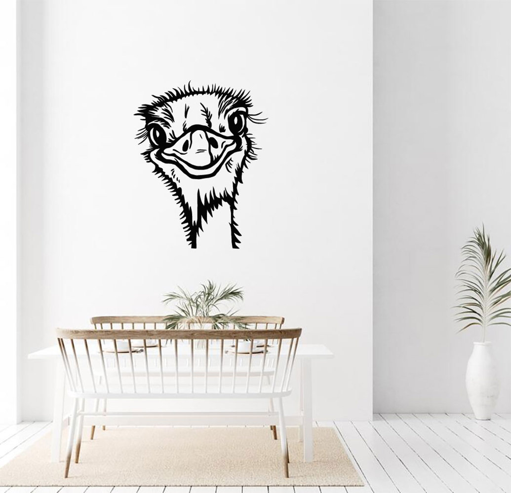 Red Barn Decals 452a/*Ostrich Bird Vinyl Car Wall Words Decal Sticker ...