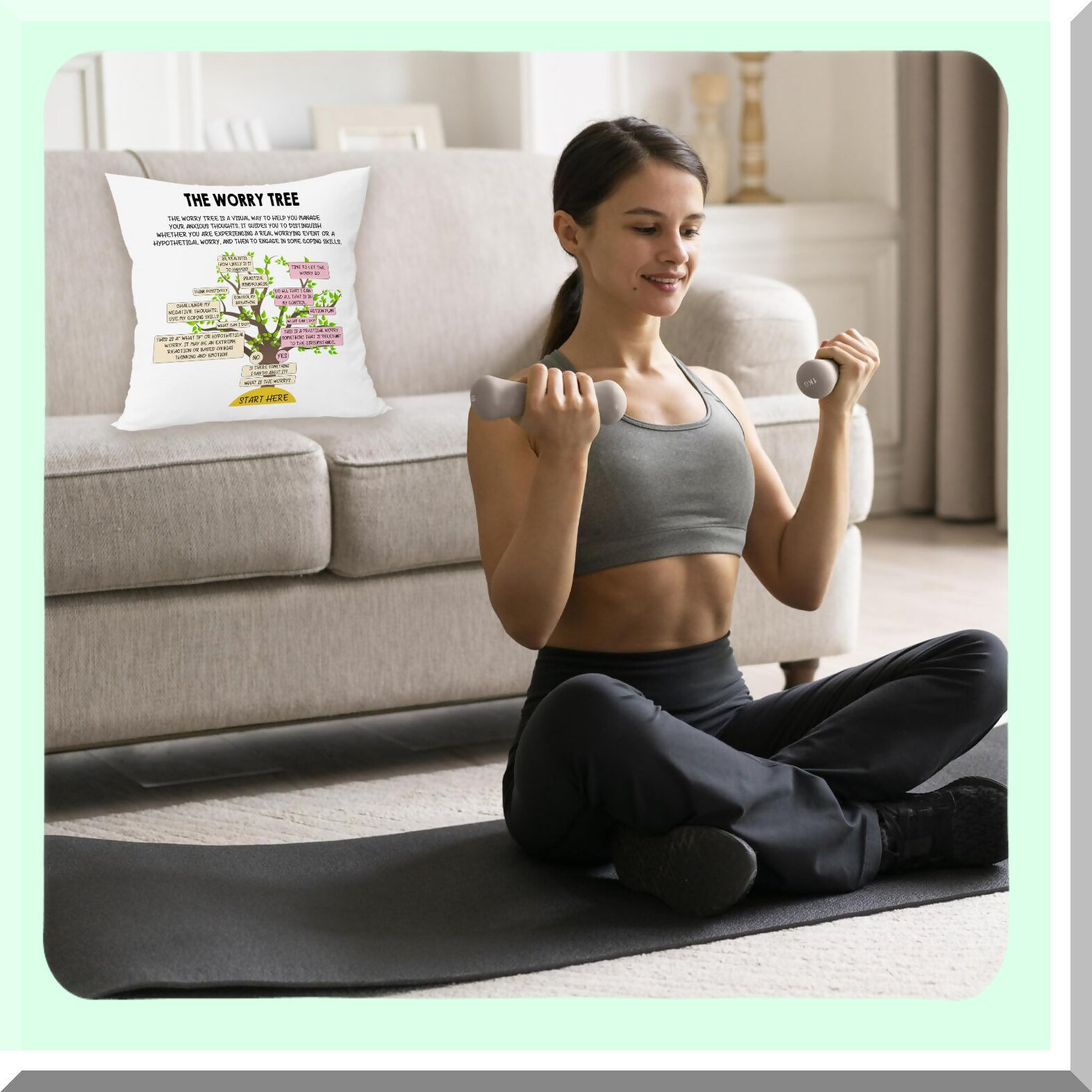 BRBCA Calm Comfort Therapy Pillow Covers - Stress Relief Decor for ...