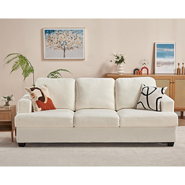 Wade Logan® Berlinde 89" Upholstered 3 Seater Sofa & Reviews | Wayfair