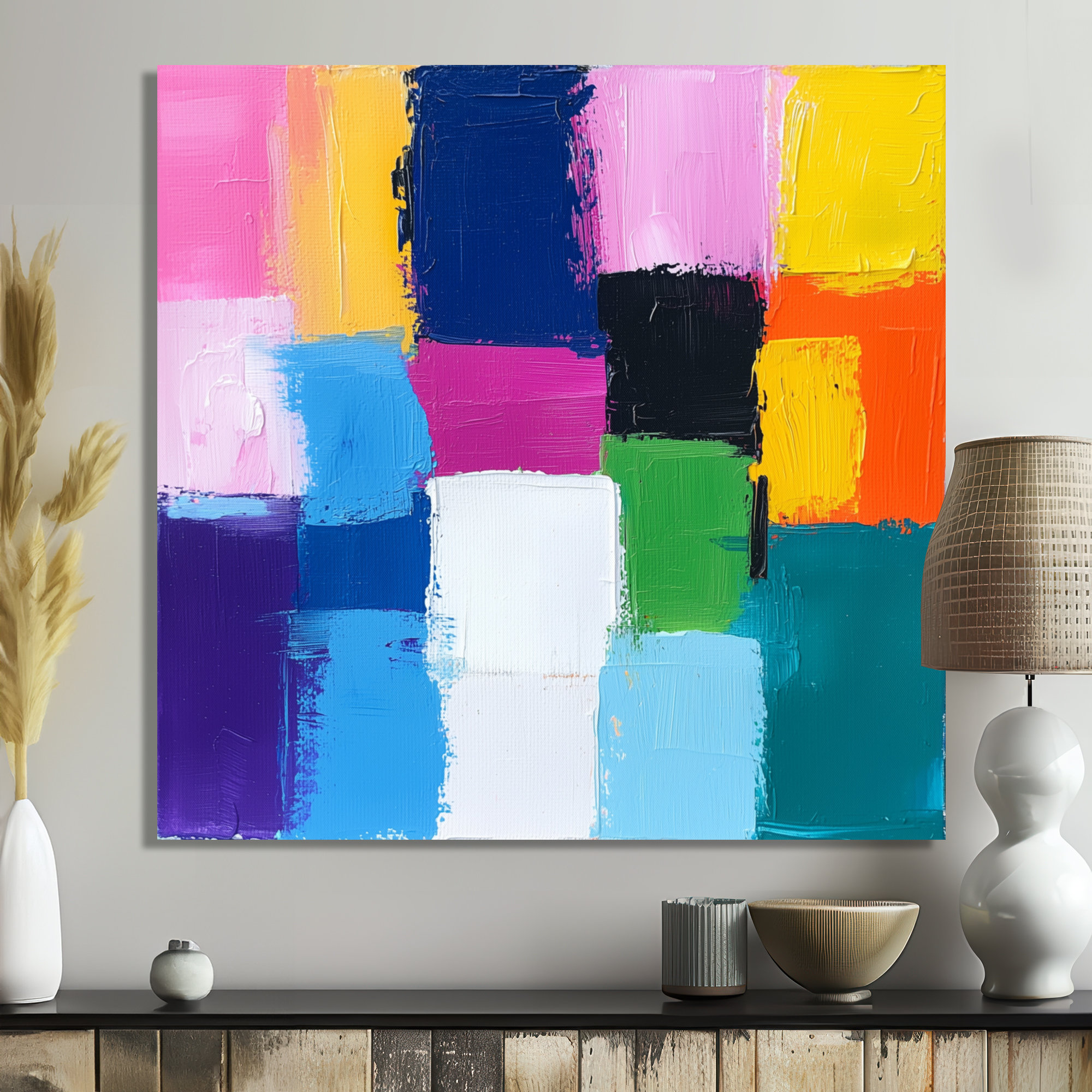 Wrought Studio™ Odiel Abstract Primary Color Resonance In Chaos III ...