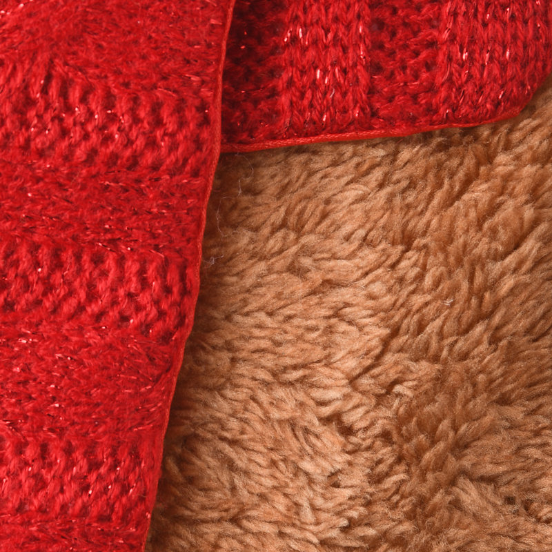 The Holiday Aisle® 20" Be Merry Collection Novelty Teddy Bear Stocking ...