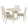 Winston Porter Scavorris 44" White Finish Rectangular Table With Wicker ...