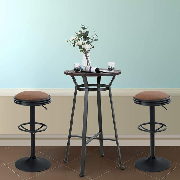 17 Stories Dankrad Round Solid Wood Dining Table & Reviews | Wayfair