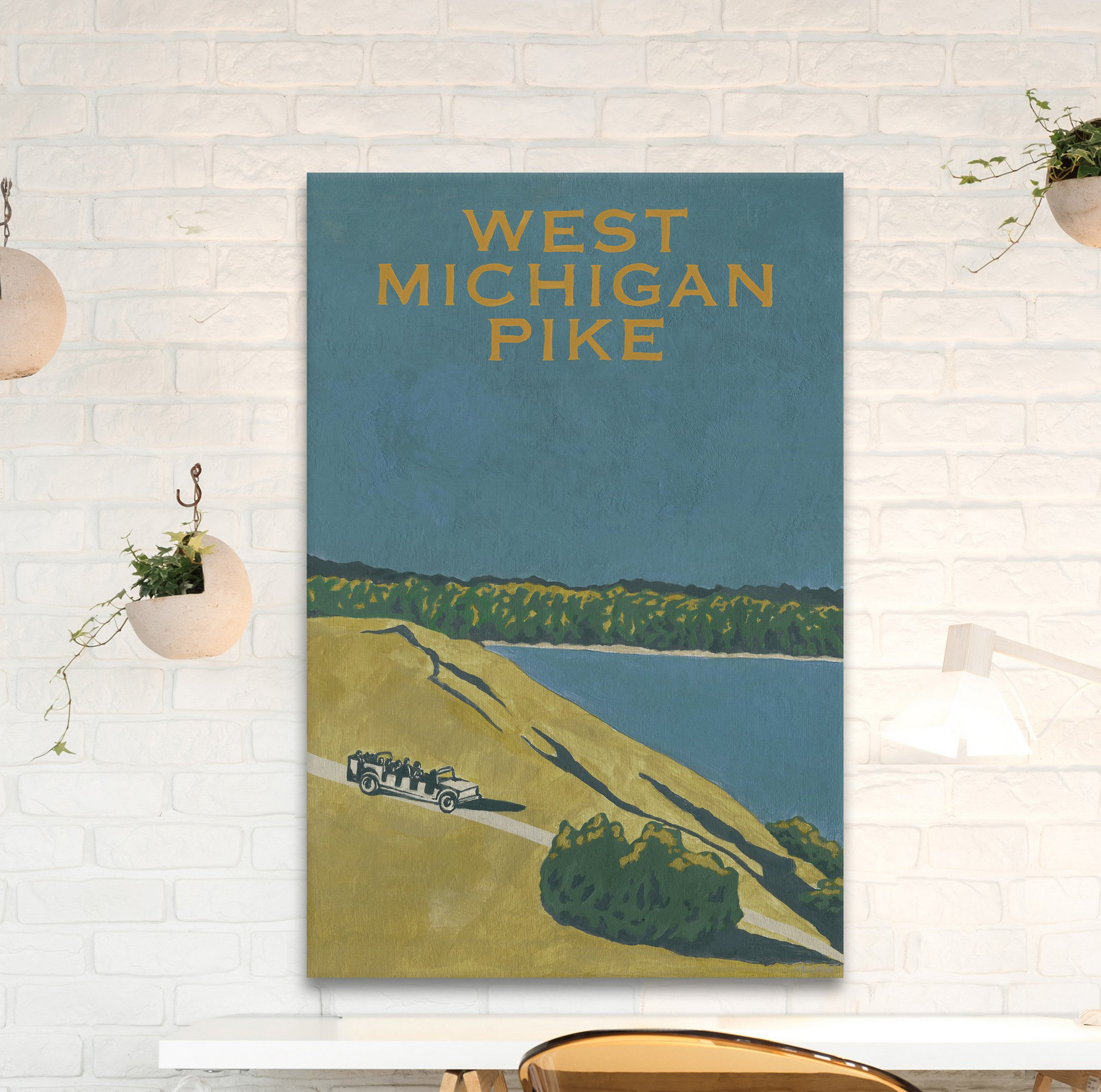 Bayou Breeze West Michigan Pike by Marmont Hill - Wrapped Canvas Print ...
