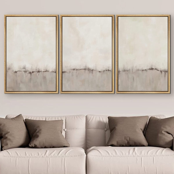 SIGNLEADER Pastel Abstract Organic Modern Neutral Wall Art Set ...