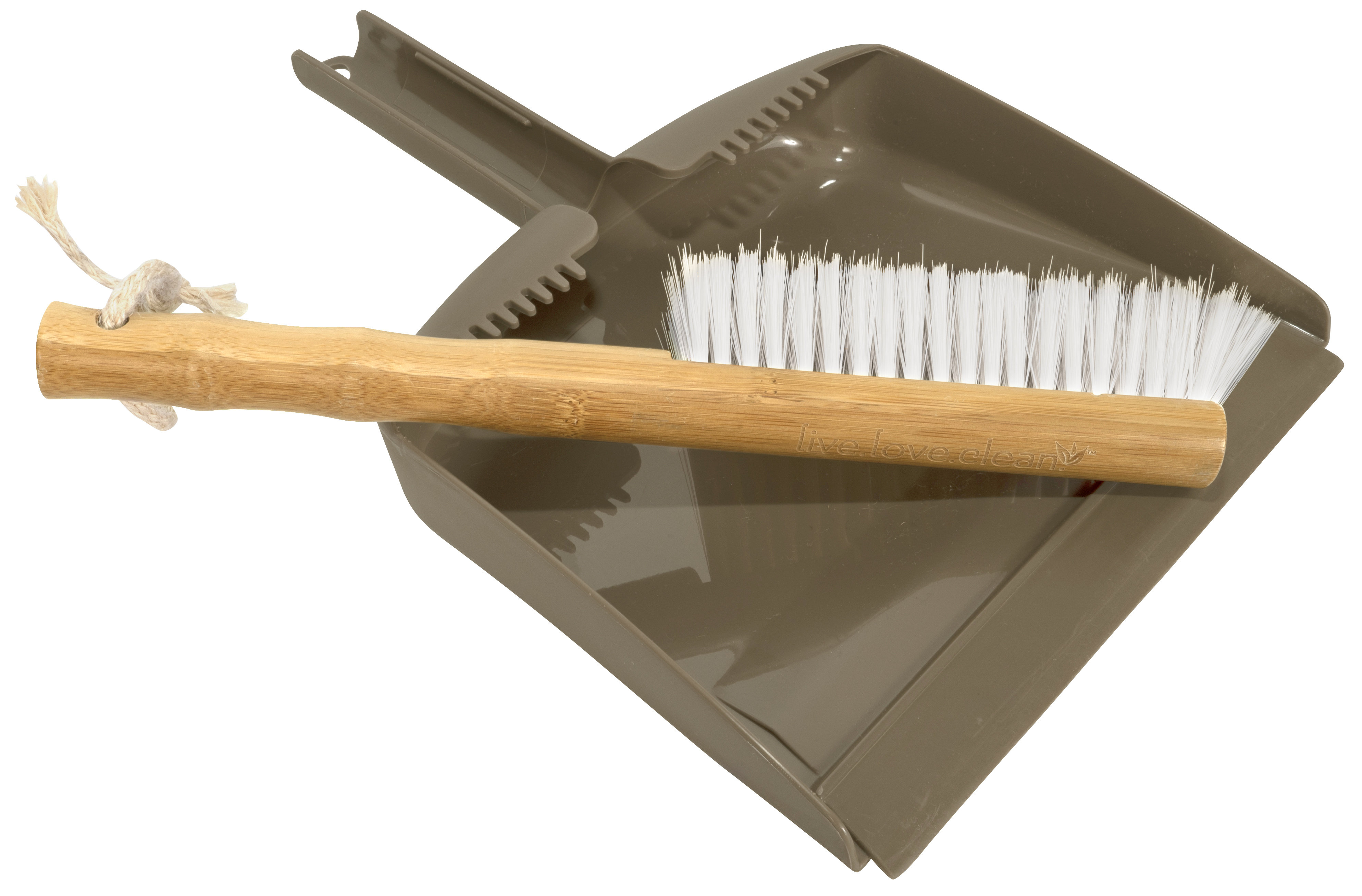 Harper Live.Love.Clean. Bamboo Counter Brush and Dustpan Set - Wayfair ...