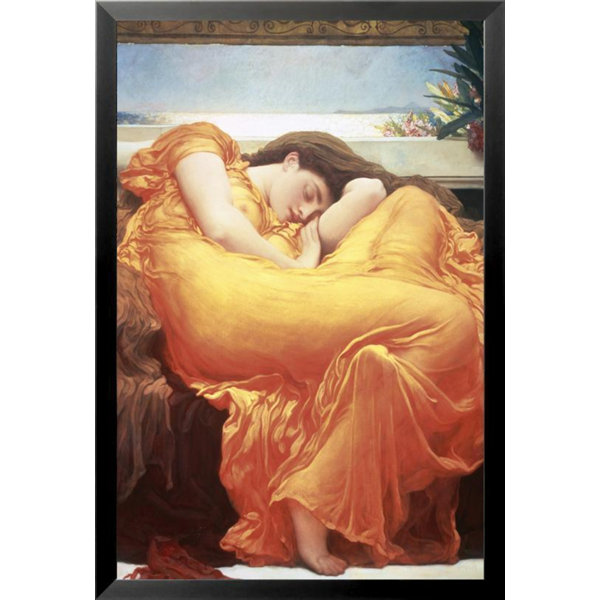 Astoria Grand Flaming June By Lord Framed On Paper by Lord Frederic ...