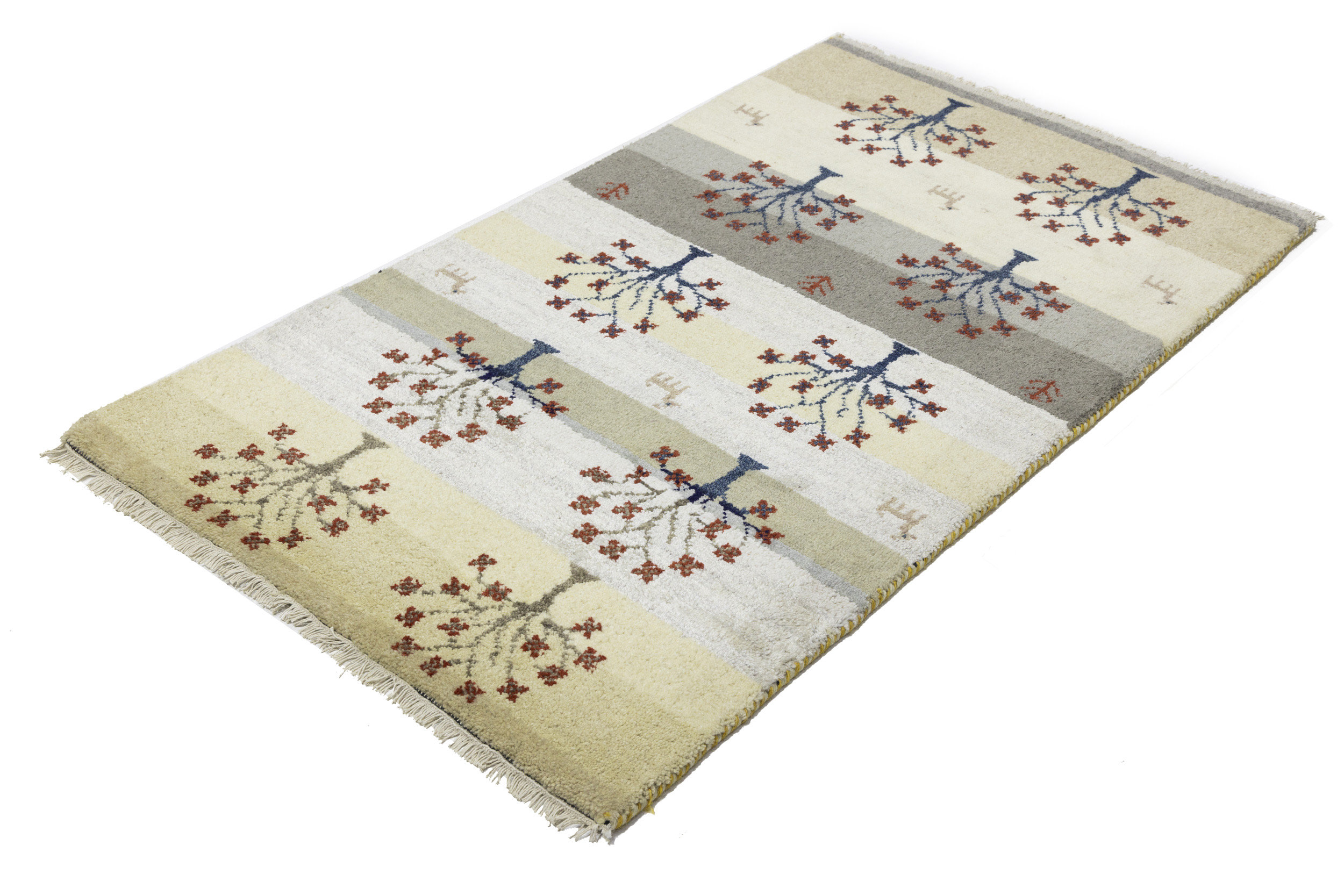 Foundry Select Maisy-May Handmade Hand-Knotted Wool Beige/Gray Rug ...