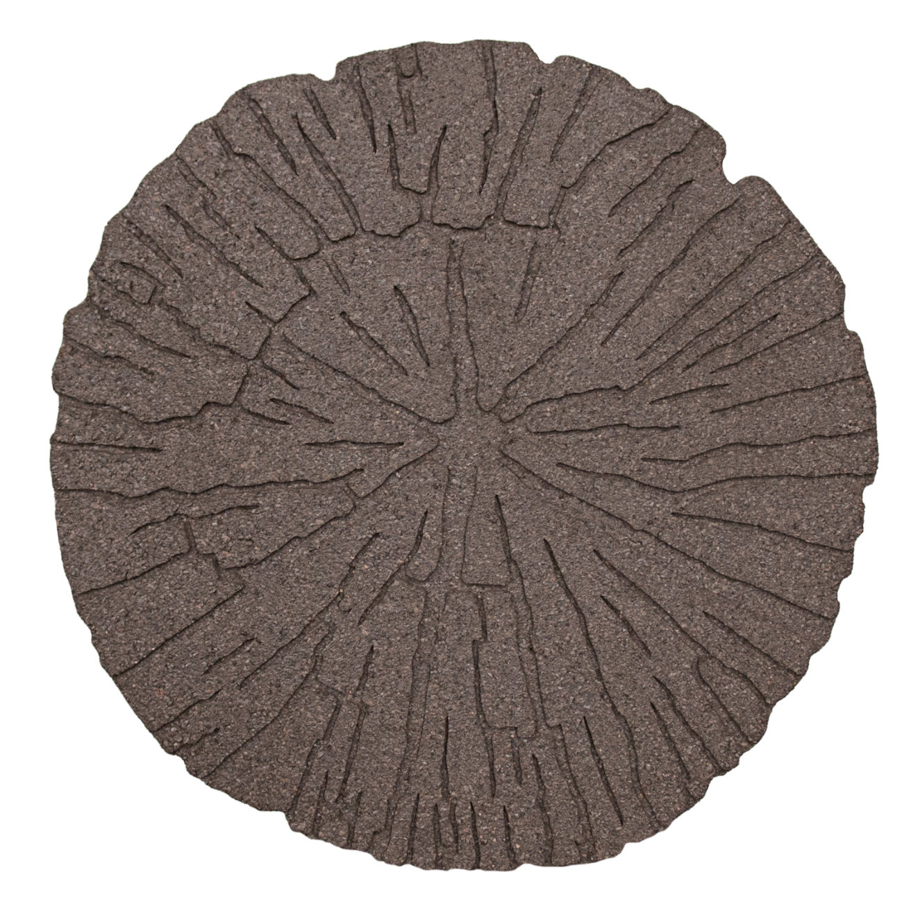 Multy Home Garden Central 18" x 18" Cracked Log Round Stepping Stones ...