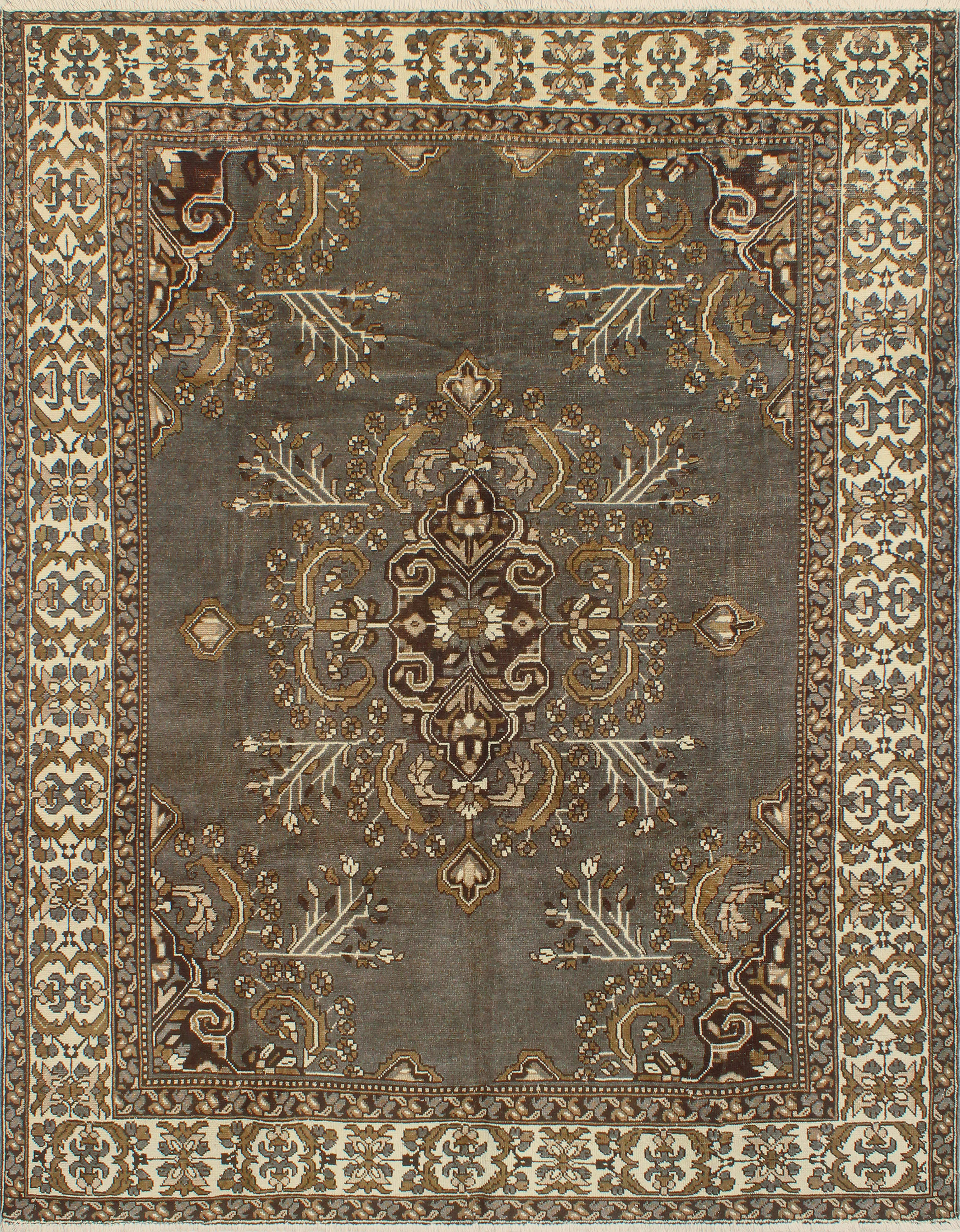 Isabelline Khylar Distressed Indee Brown Rug | Wayfair