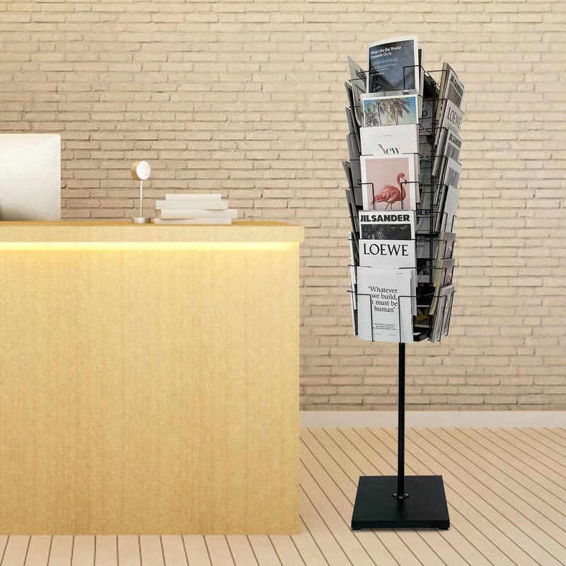 Hokku Designs 36 Pockets Rotating Magazine Rack Stand | Wayfair