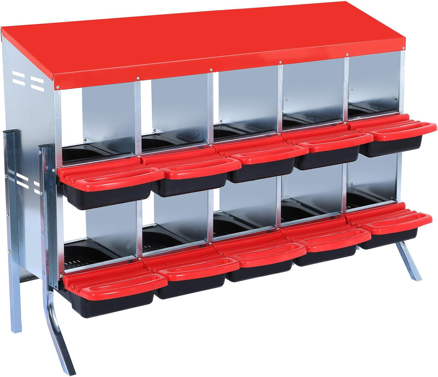 Archie & Oscar™ Chicken Nesting Box, 10 Hole Chicken Laying Box with ...