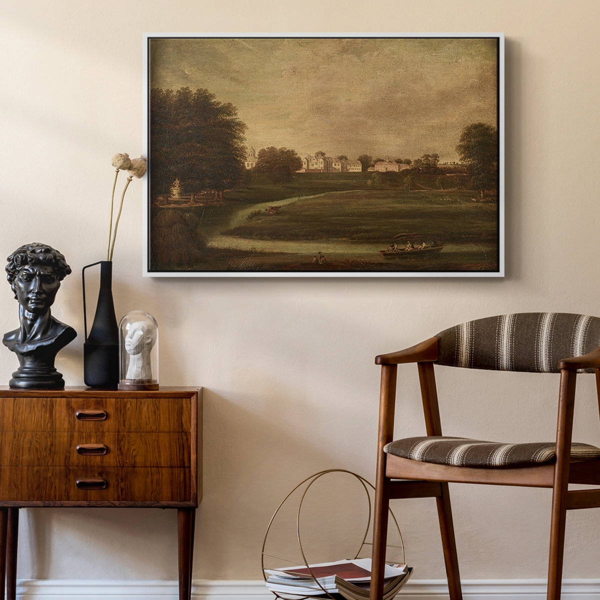 Winston Porter Vintage Landscape - CCCXX - Floater Frame Print on ...