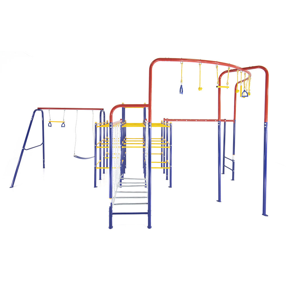 Activplay Modular Jungle Gym With Swing Set, Monkey Bars, Hanging ...