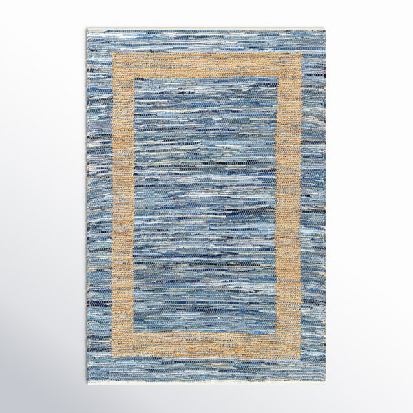 Demie Blue, Tan Rug & Reviews | Birch Lane