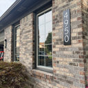 White Harmony House Number Vertical , Modern Address Sign Plaque ...