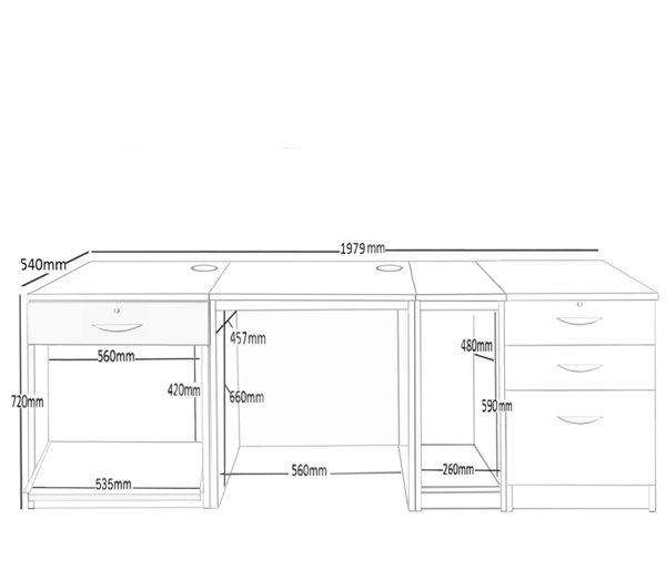 Ebern Designs Walshaw Computer Desk & Reviews | Wayfair.co.uk