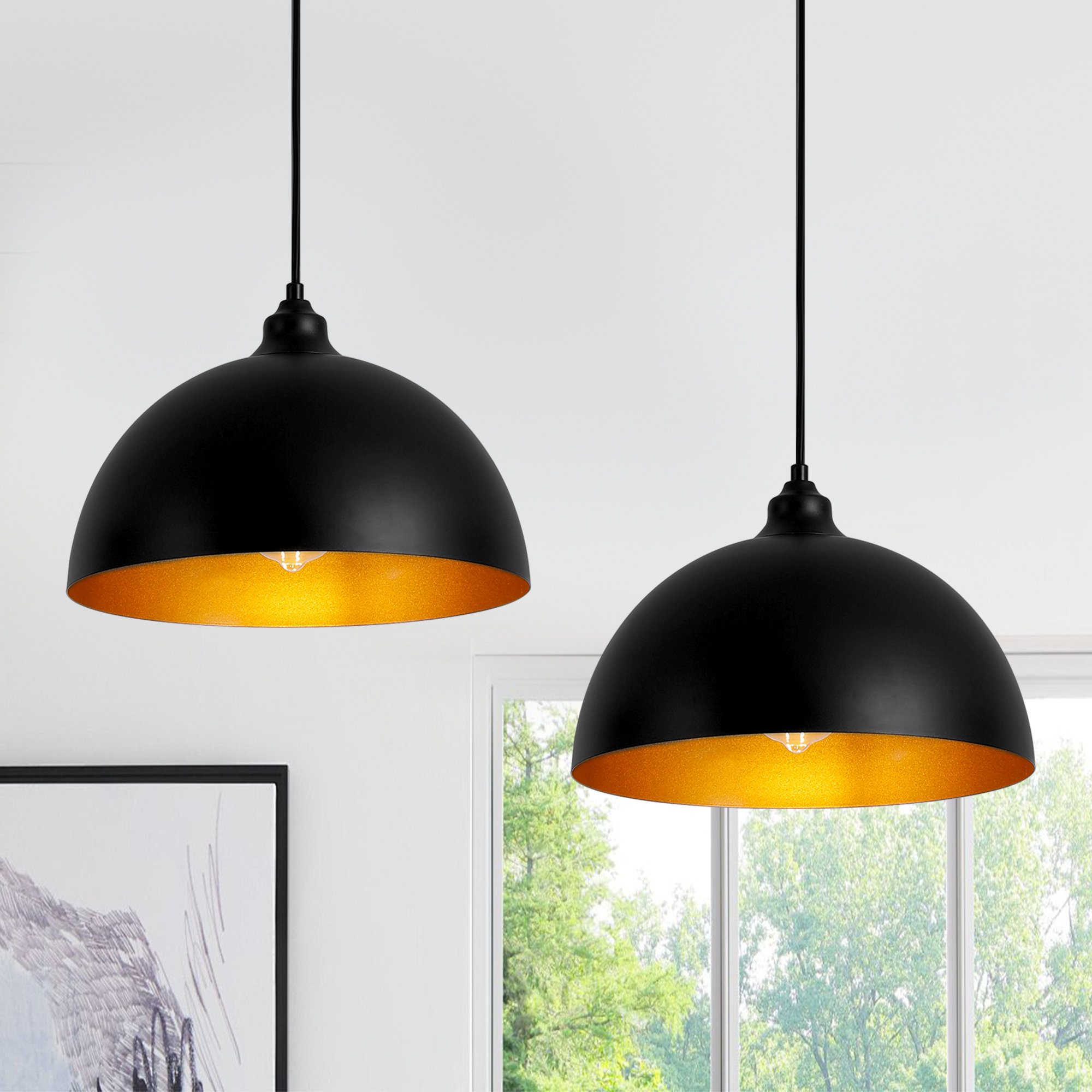 17 Stories Menchaca 2 - Light Dome Single Pendant - Wayfair Canada