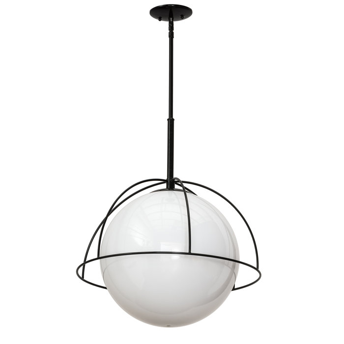 Brayden Studio® Thomasina 1 - Light Black Single Pendant | Wayfair