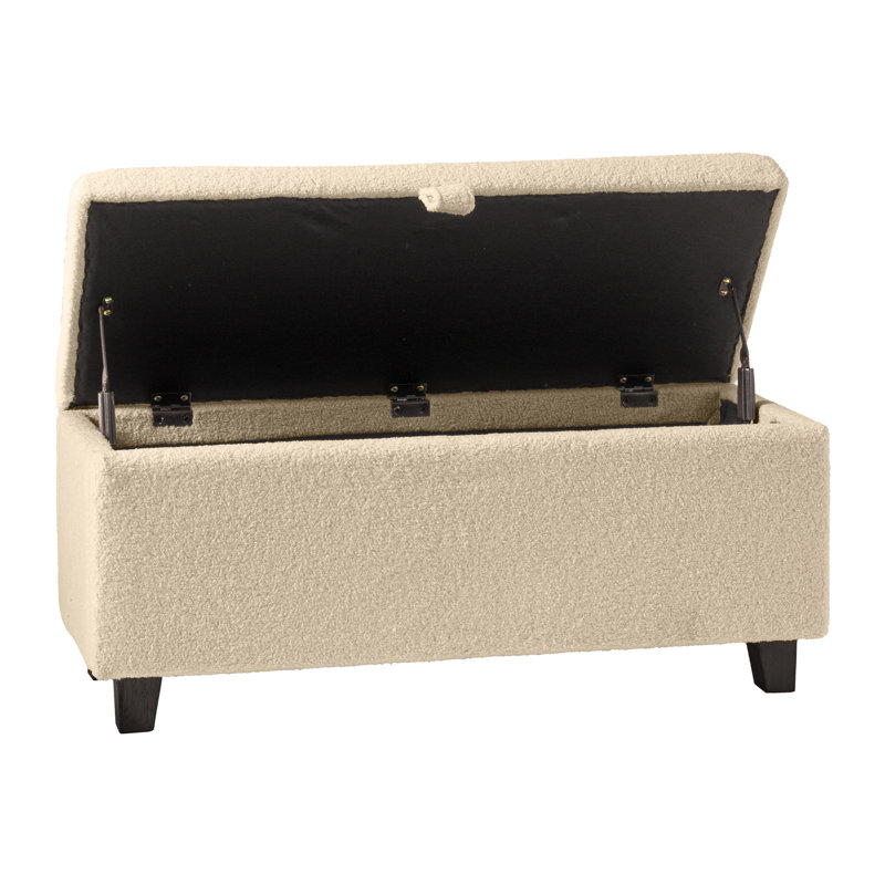 Latitude Run® BOUCLE STORAGE OTTOMAN | Wayfair
