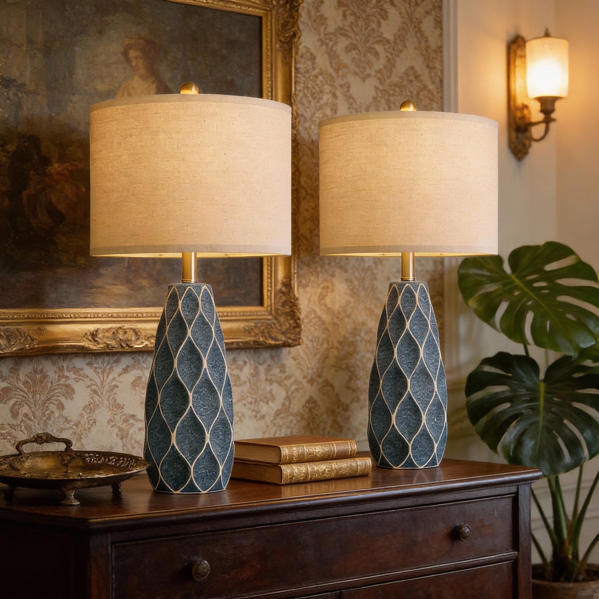 Wrought Studio™ 27.5" Ceramic Ottmar Set Of 2 For Bedroom&Living Room ...