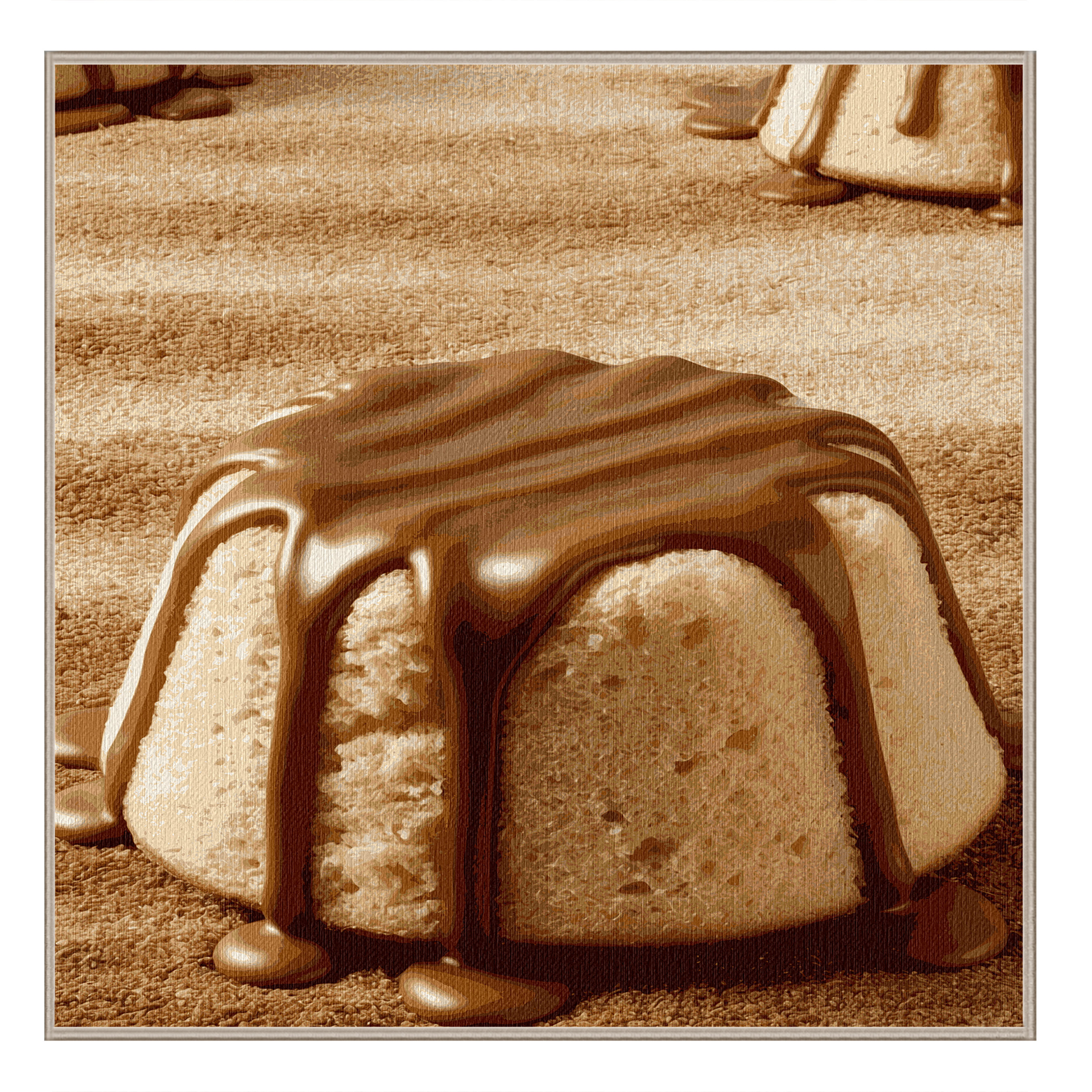 Latitude Run® Washable Sticky toffee pudding Desserts Area Rug | Wayfair