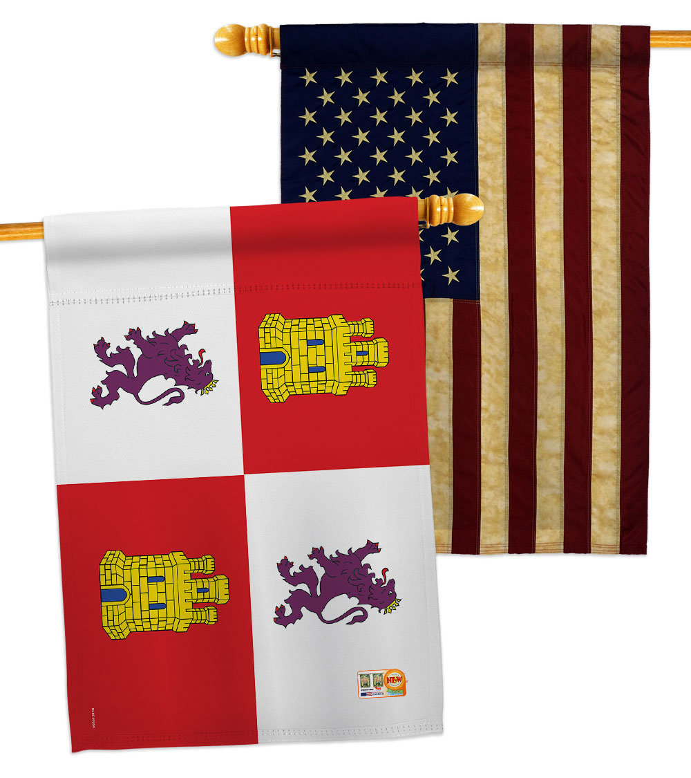 Breeze Decor Castile And León House Flags Pack Nationality Regional ...