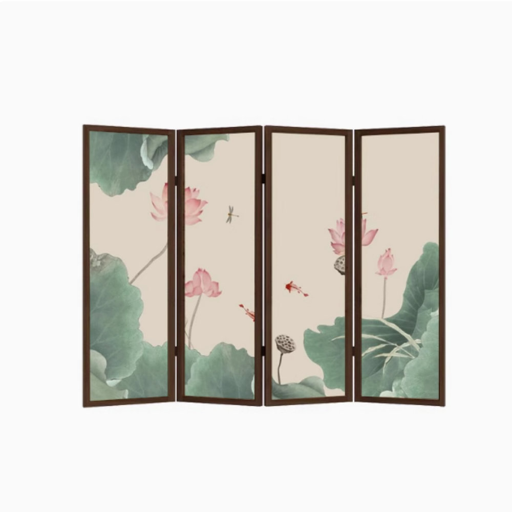 dujinlong home Real Wood Lotus Screen | Wayfair