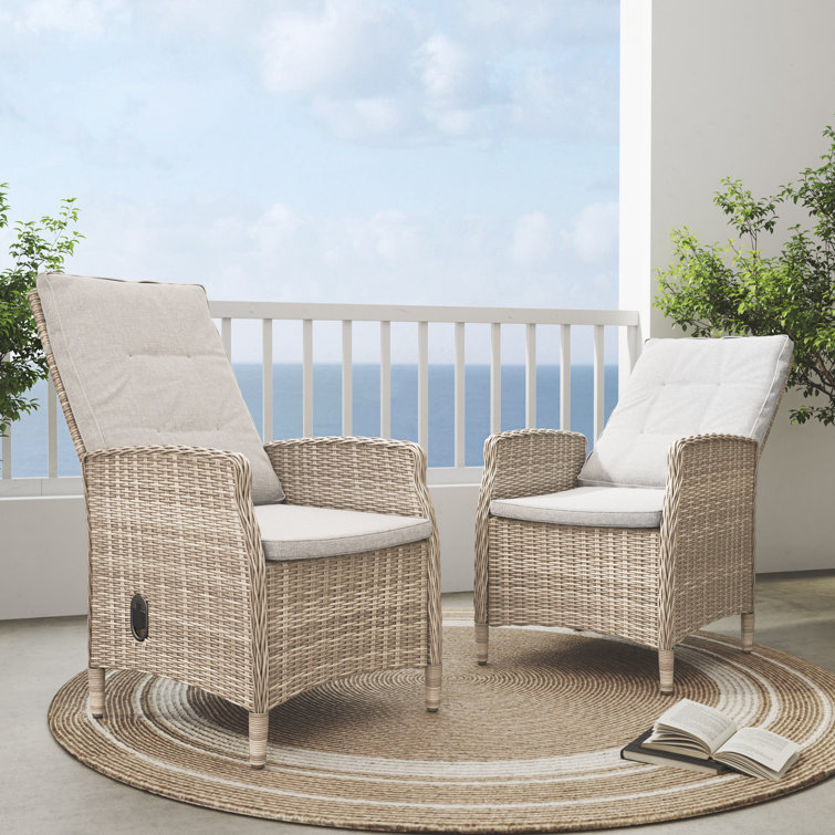 Blue Elephant Wicker Outdoor Garden Chair | Wayfair.co.uk