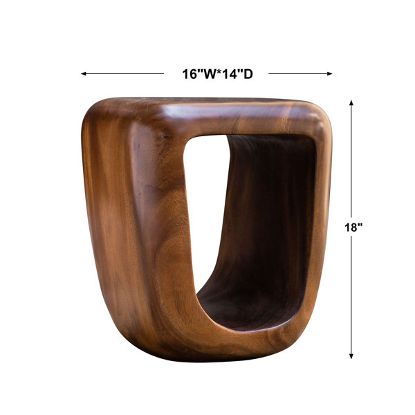 AllModern Alpine Solid Wood Decorative Stool & Reviews | Wayfair