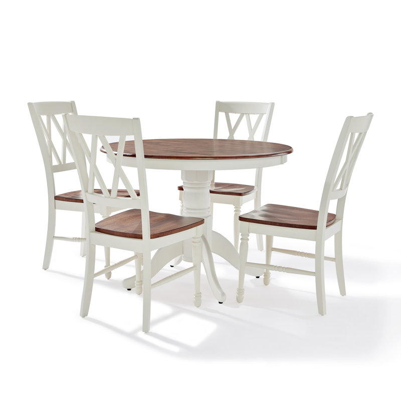 Gracie Oaks Dunblane 4 - Person Dining Set & Reviews | Wayfair