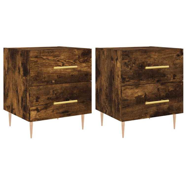 Fjørde & Co Hickey Manufactured Wood Bedside Table | Wayfair.co.uk