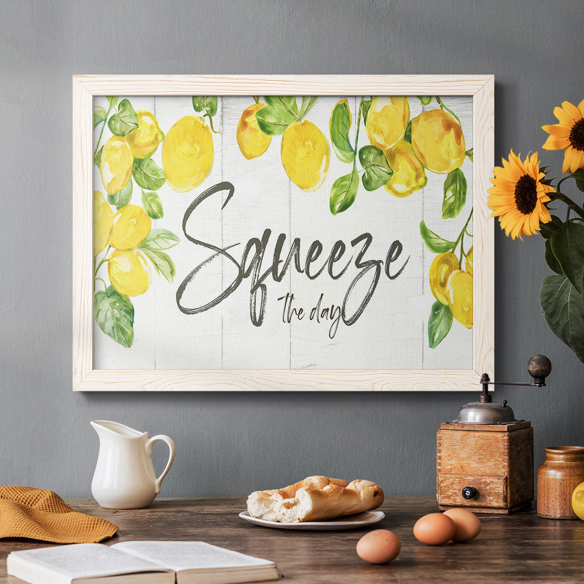 August Grove® Lemon Squeeze Framed On Canvas Print | Wayfair