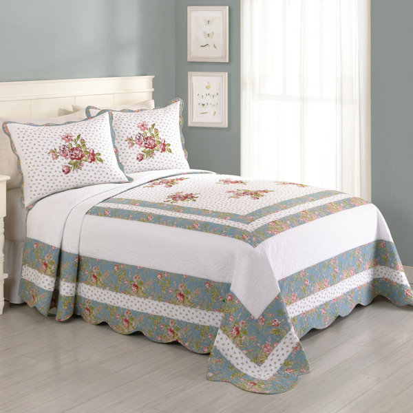 Peking Handicraft Heirloom Modern & Contemporary Cotton Floral Bedding ...
