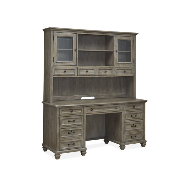 Birch Lane™ Kerey Executive Desk with Hutch & Reviews | Birch Lane