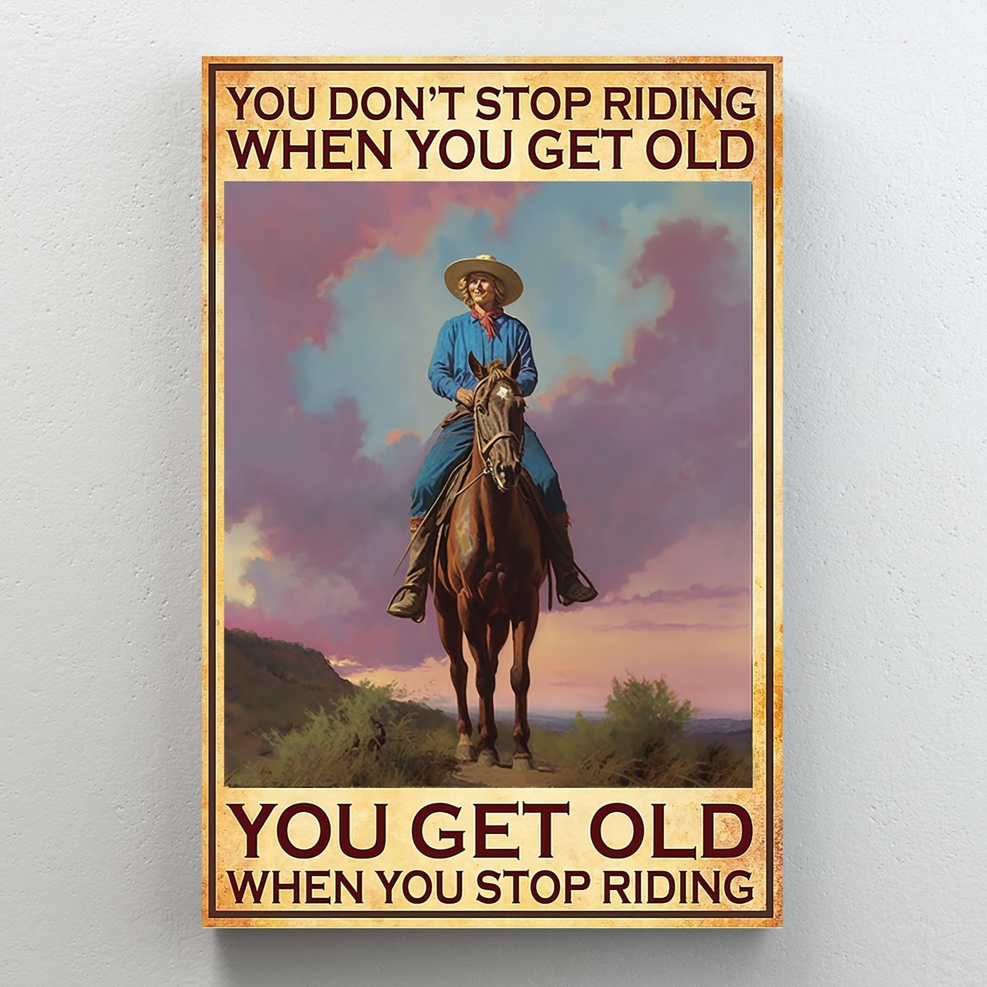 Trinx Bernando You Get Old When You Stop Riding 2 On Canvas Graphic Art ...