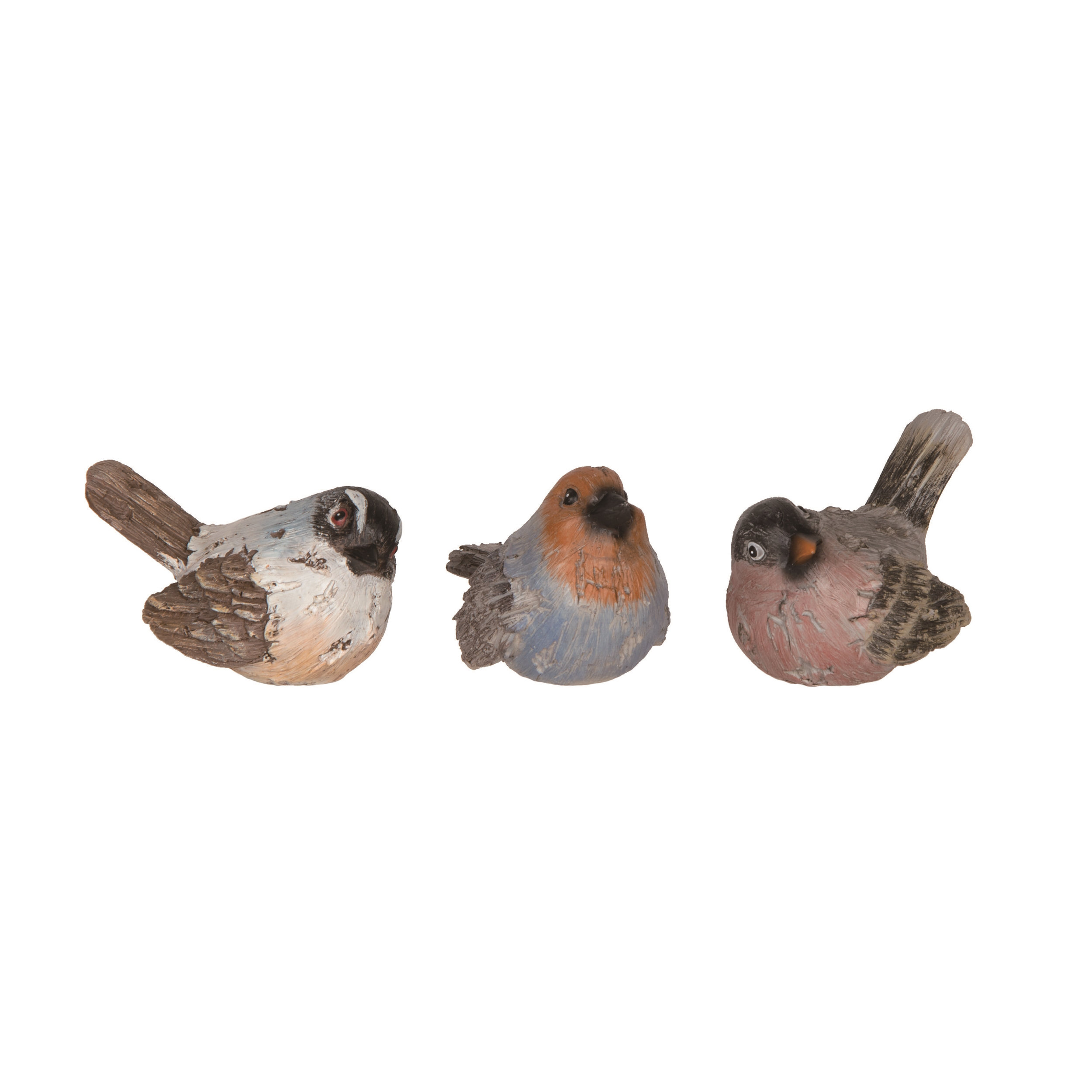 Lark Manor™ Small Resin Painterly Bird Set of 3 Spring Home Decorations ...