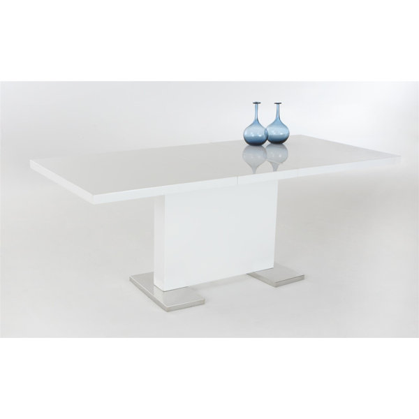 Wrought Studio™ Border Extendable Dining Table & Reviews | Wayfair