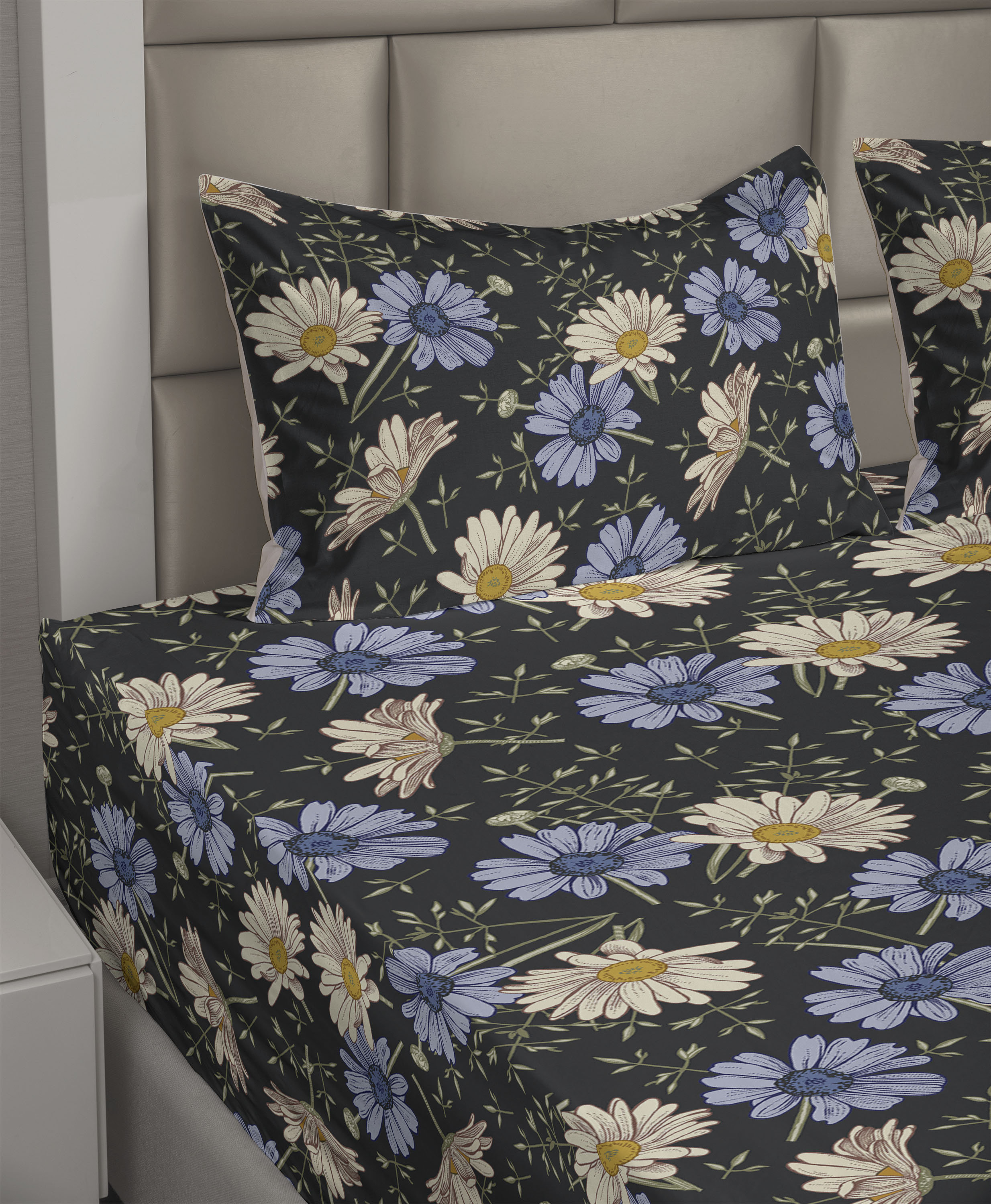 Ambesonne Sunflowers Sheet Set Simple Summer Floral Pale Yellow ...