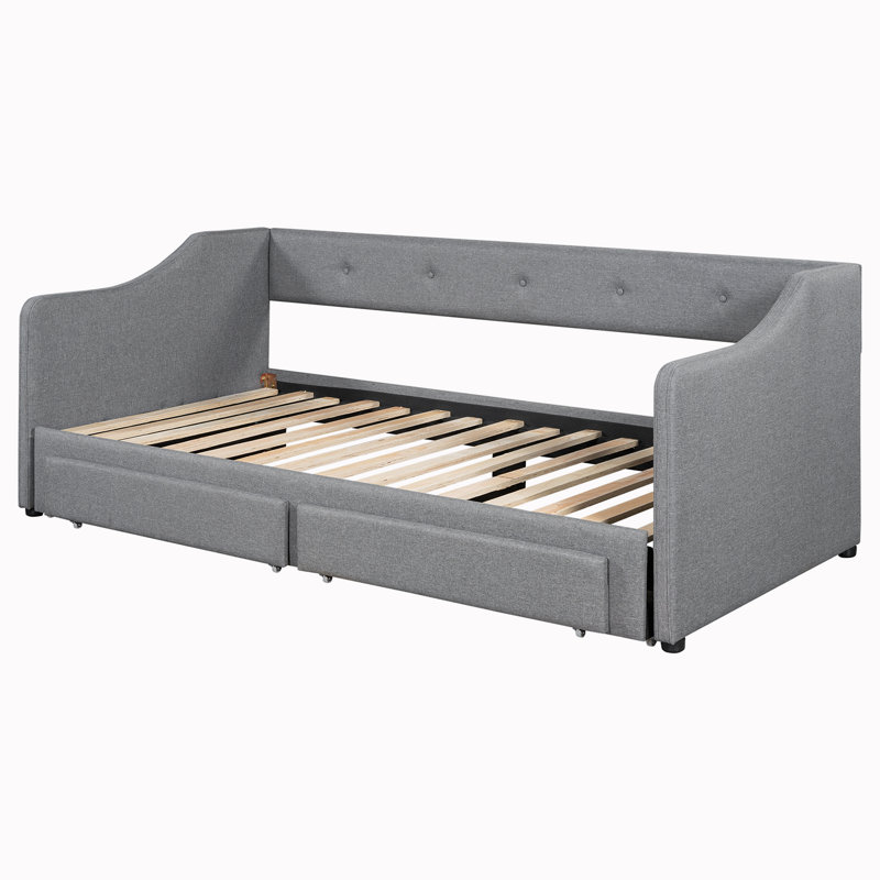Red Barrel Studio® Twin XL to King Design Upholstered Daybed | Wayfair