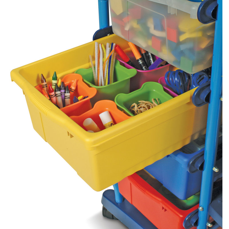 Copernicus Royal Double Sided 10 Compartment Teaching Cart with Bins ...
