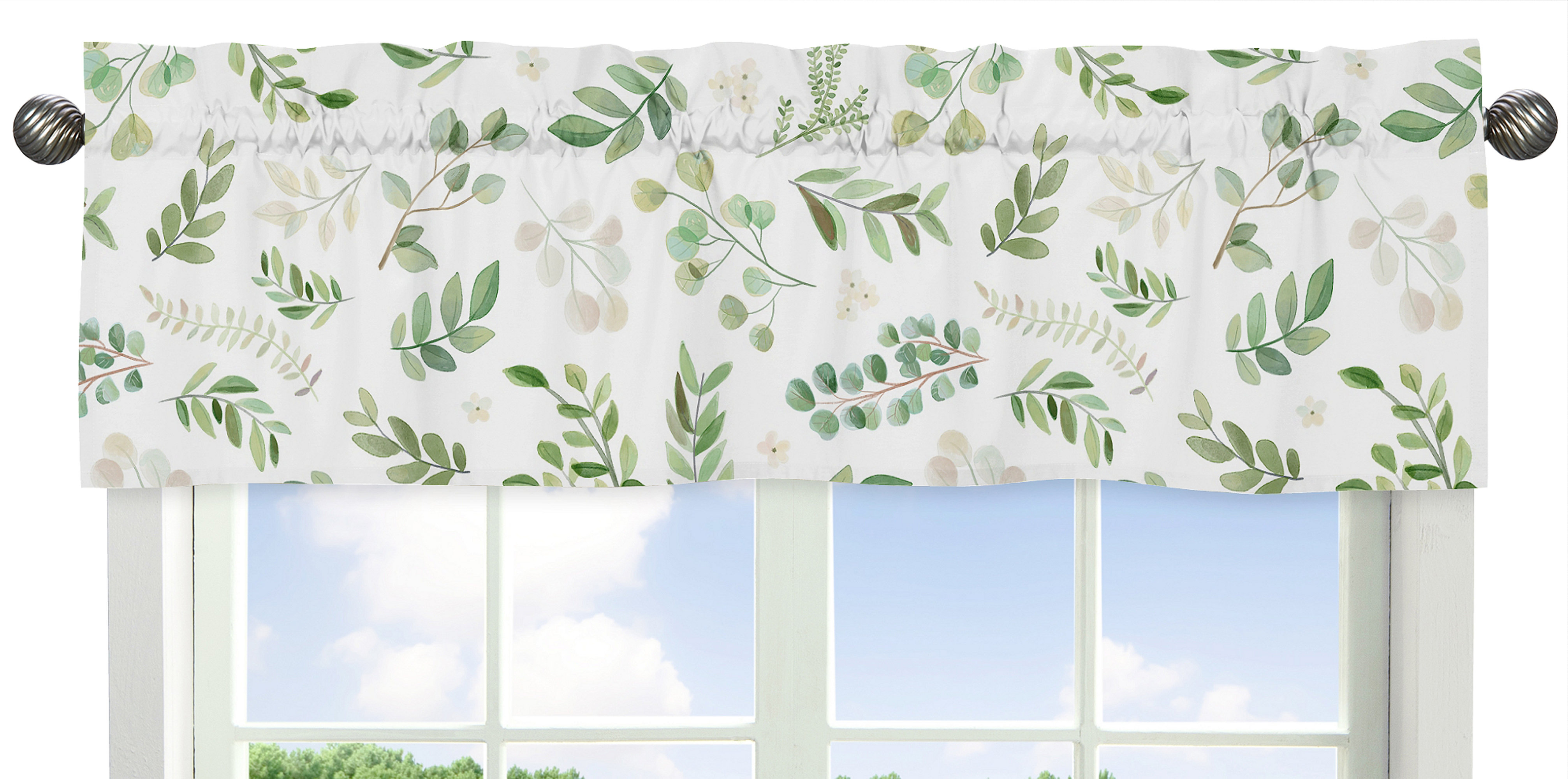 Sweet Jojo Designs Botanical Floral Leaf 54" Window Valance & Reviews ...