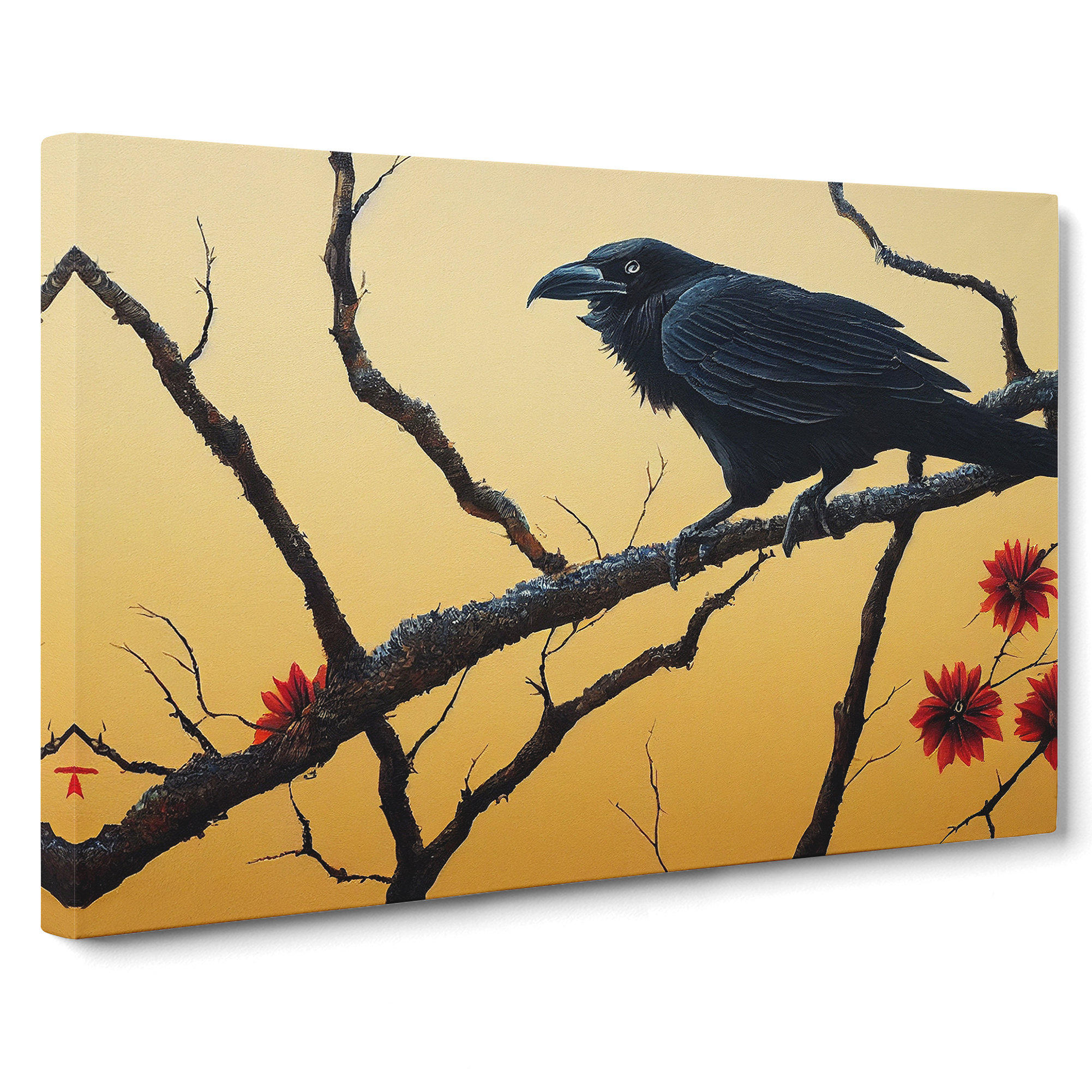 ClassicLiving Victorious Crow Bird - Wrapped Canvas Graphic Art ...