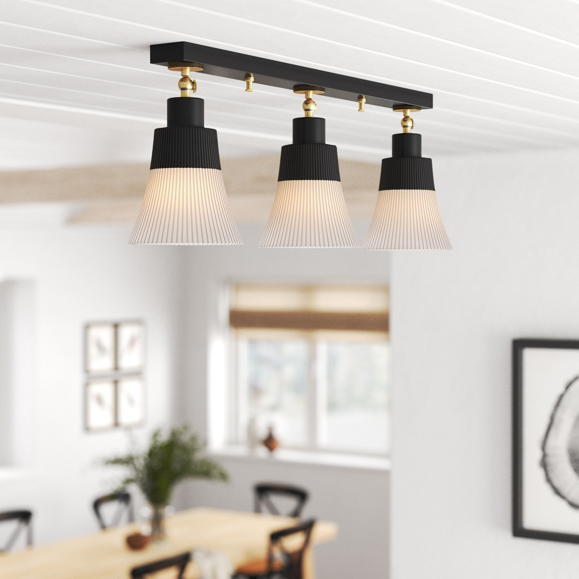 East Urban Home Southam 3 - Light Kitchen Island Bell Pendant | Wayfair