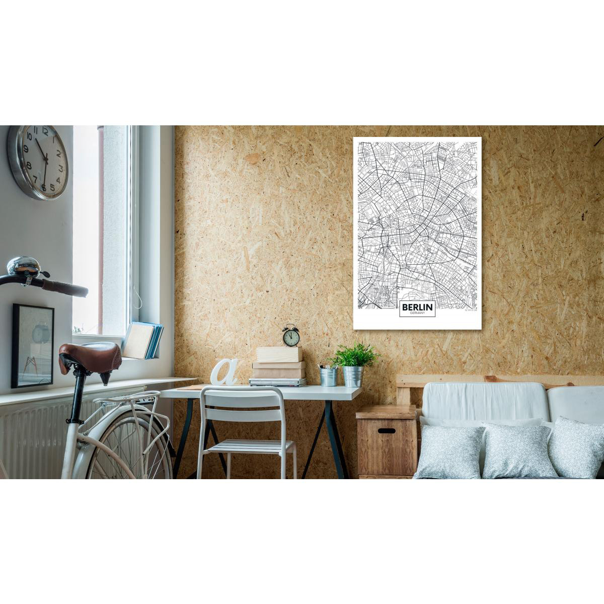 Ebern Designs Map of Berlin - Graphic Art Print on Canvas | Wayfair.ie