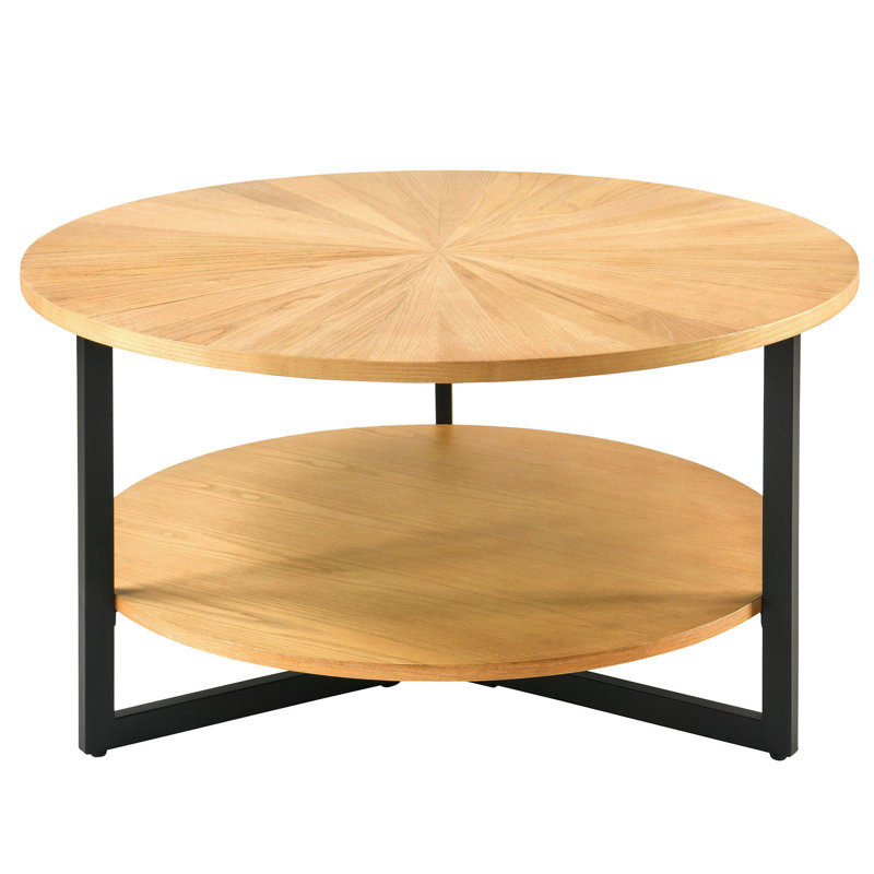 17 Stories 2 - Piece Solid Wood Living Room Table Set & Reviews | Wayfair