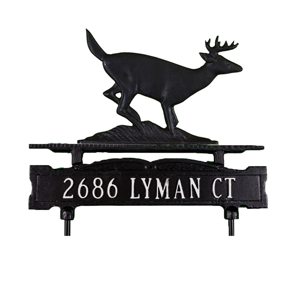 Montague Metal Products Inc. 1-Line Lawn Address Sign - Wayfair Canada