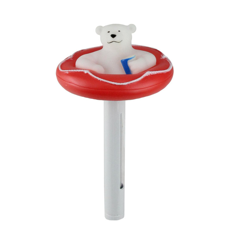 Northlight Seasonal 8.25" Red and White Polar Bear Floating Swimming ...