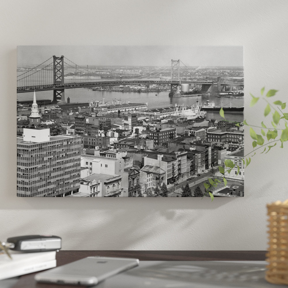 East Urban Home '1950s Philadelphia Pa USA Looking Northeast Past ...